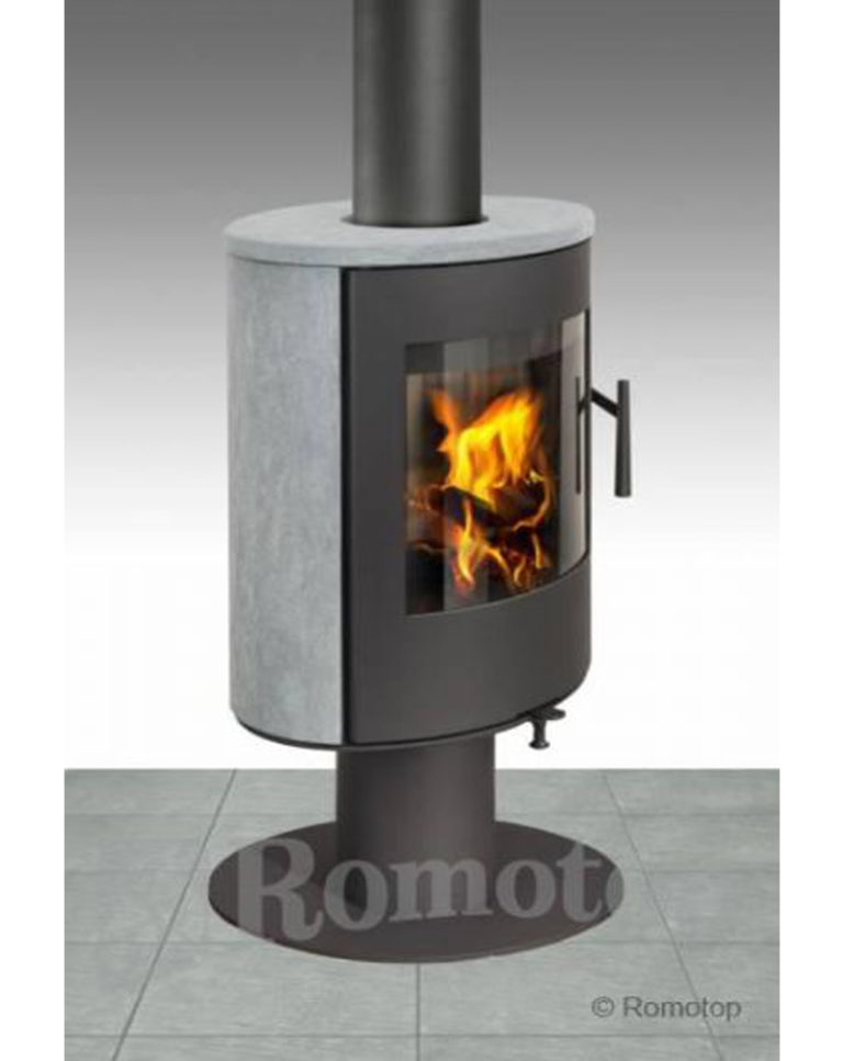 Печь-камин EVORA T 02 камень Romotop купить в Екатеринбурге
